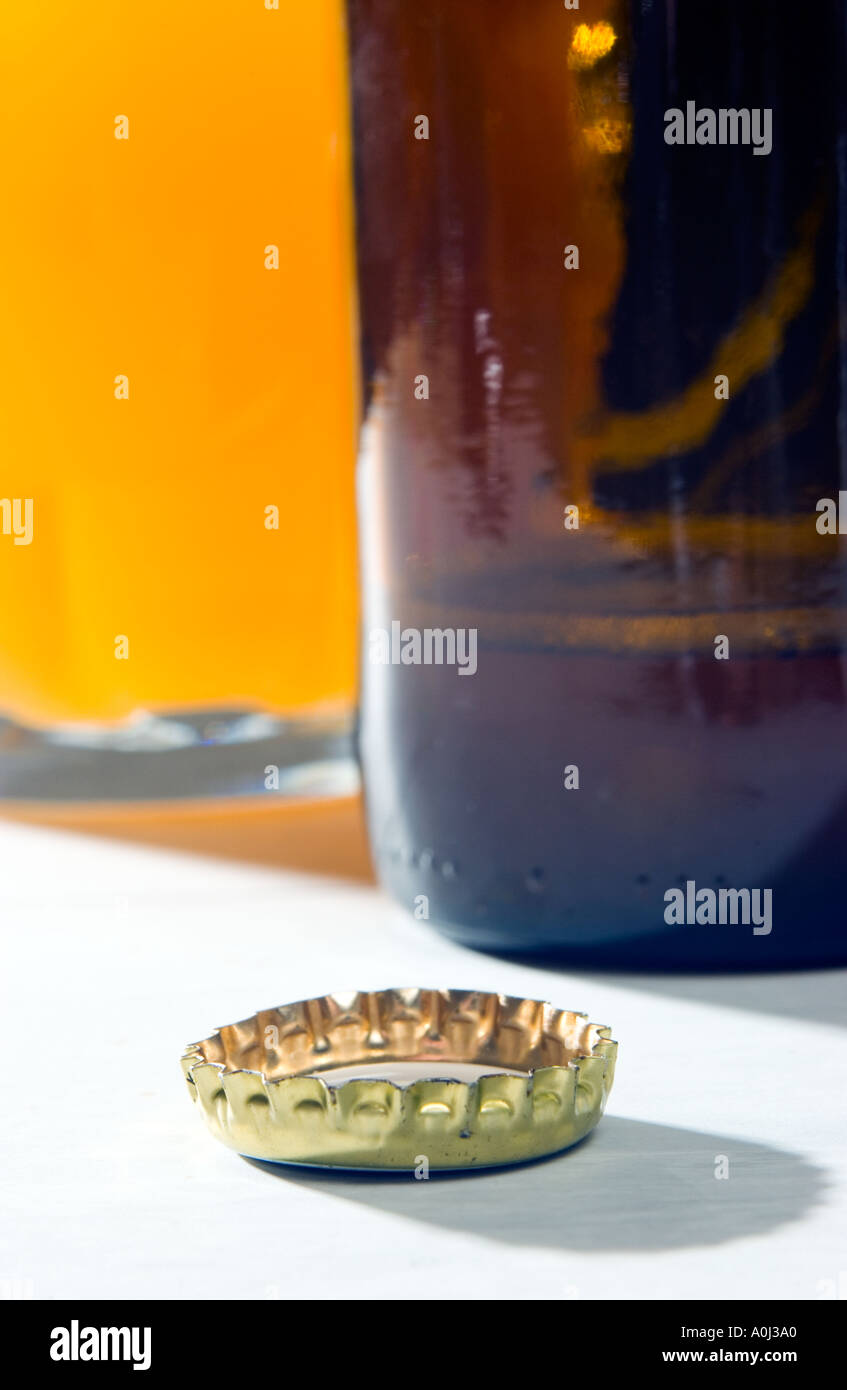 Beer bottle neck open cap drink hi-res stock photography and images - Alamy