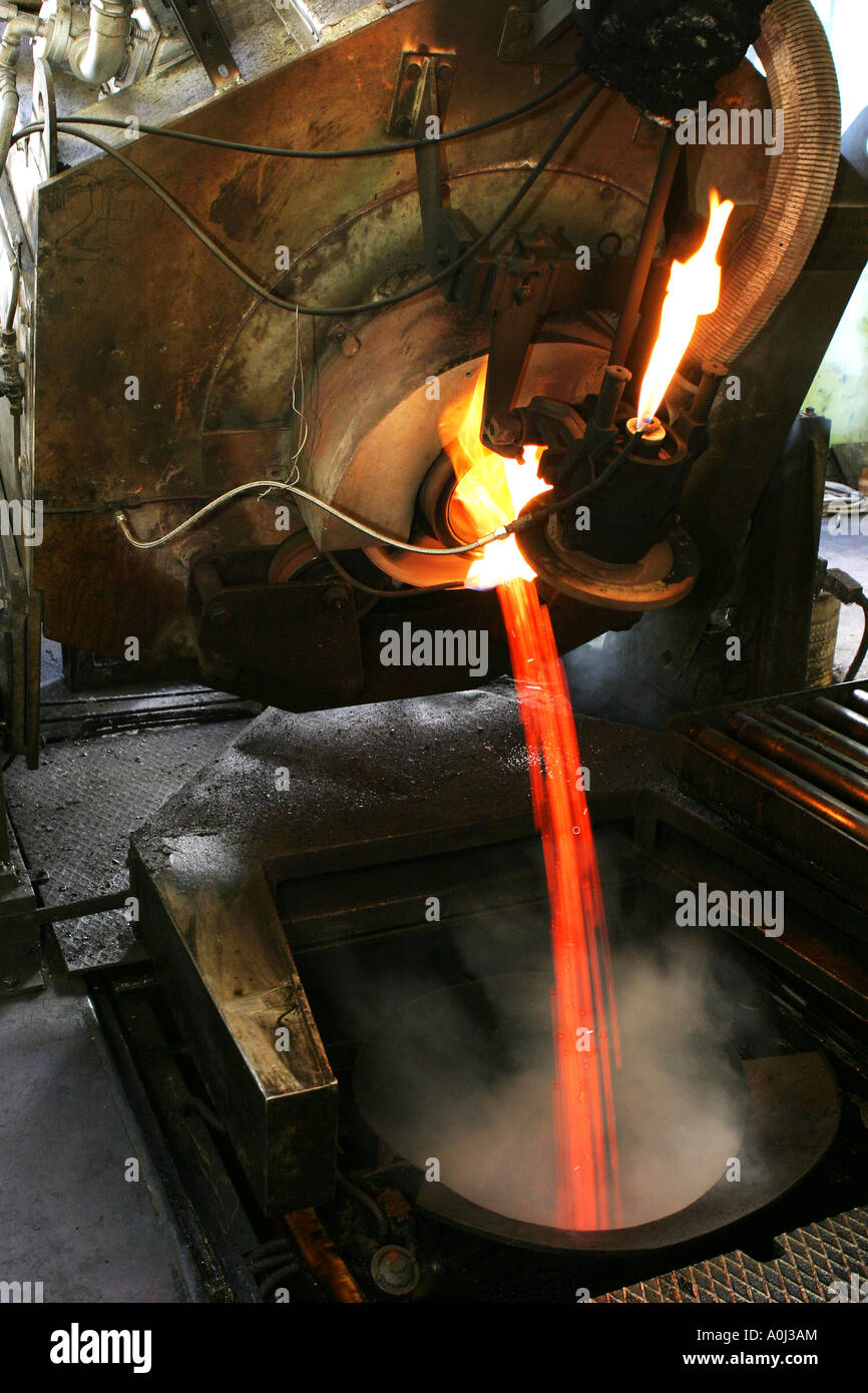 Industry, glowing iron Stock Photo - Alamy