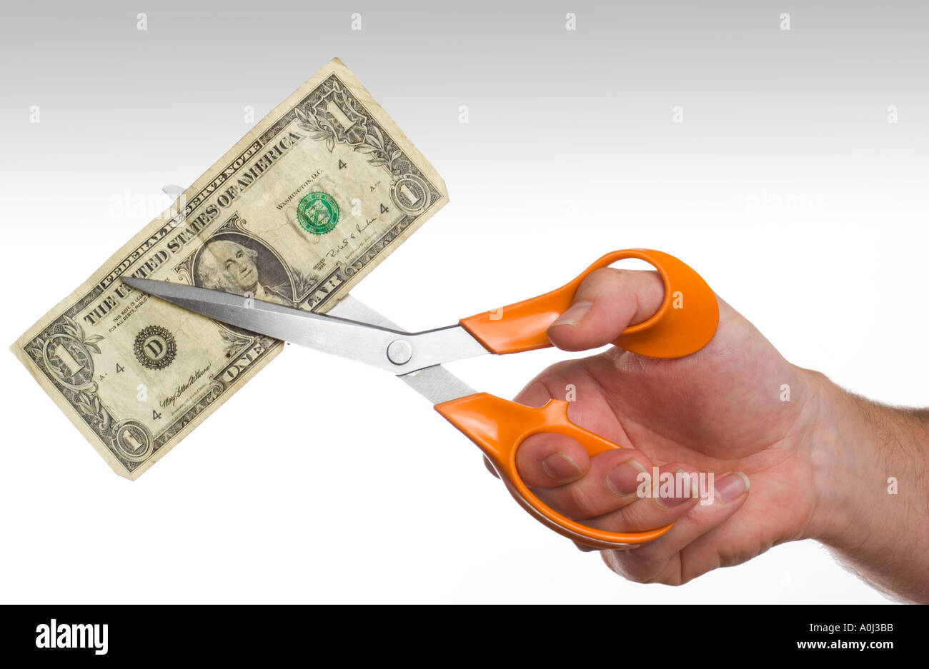 cutting up a dollar Stock Photo - Alamy