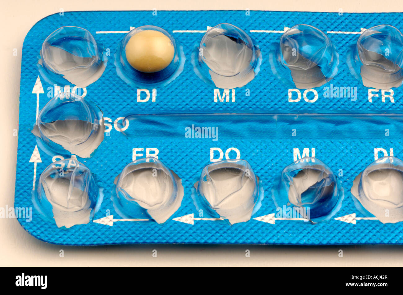 Forgotten birth control pill Stock Photo - Alamy