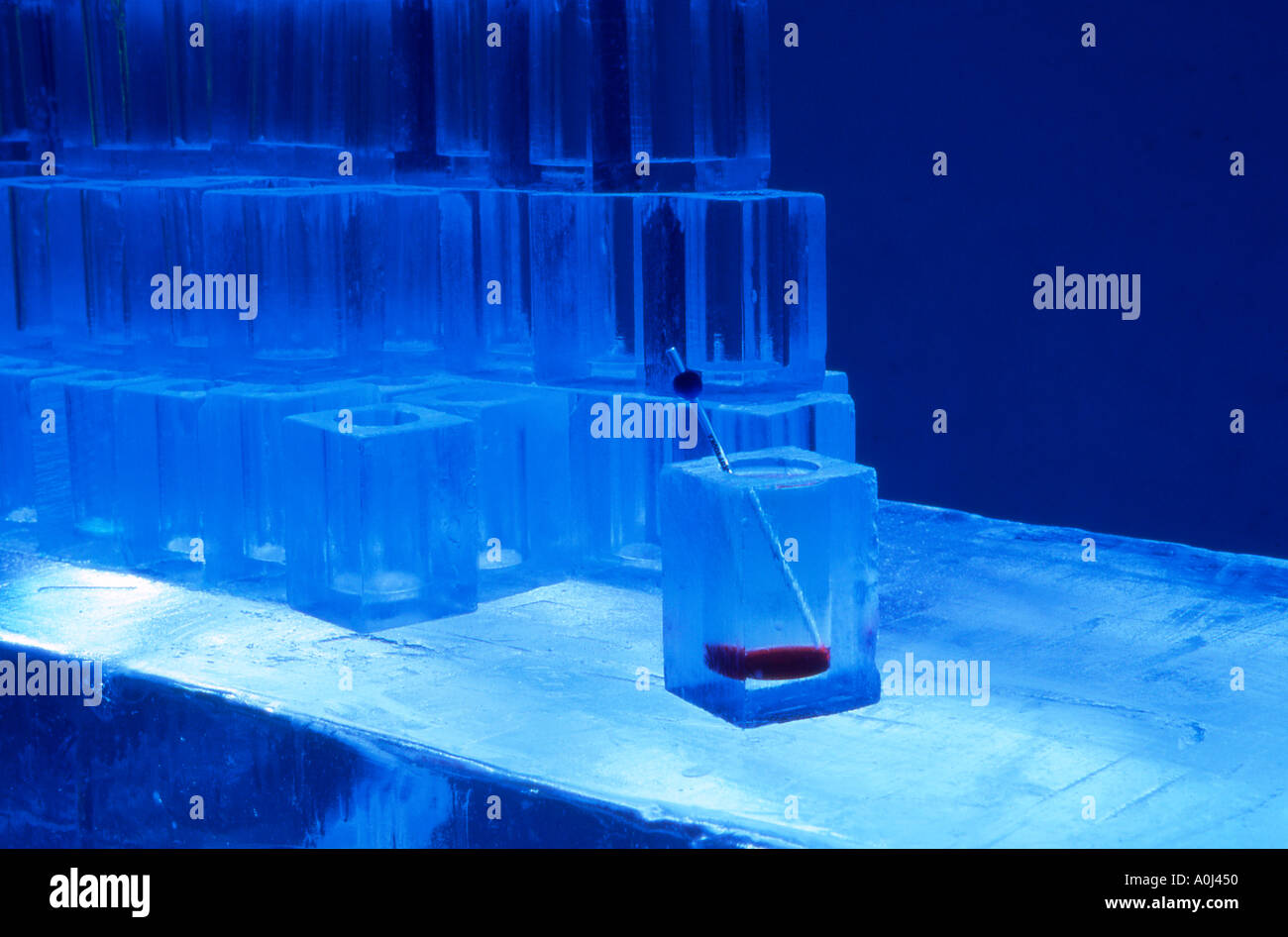 The Absolut Ice Bar The Icehotel jukkasjarvi Sweden 2004 Stock Photo ...