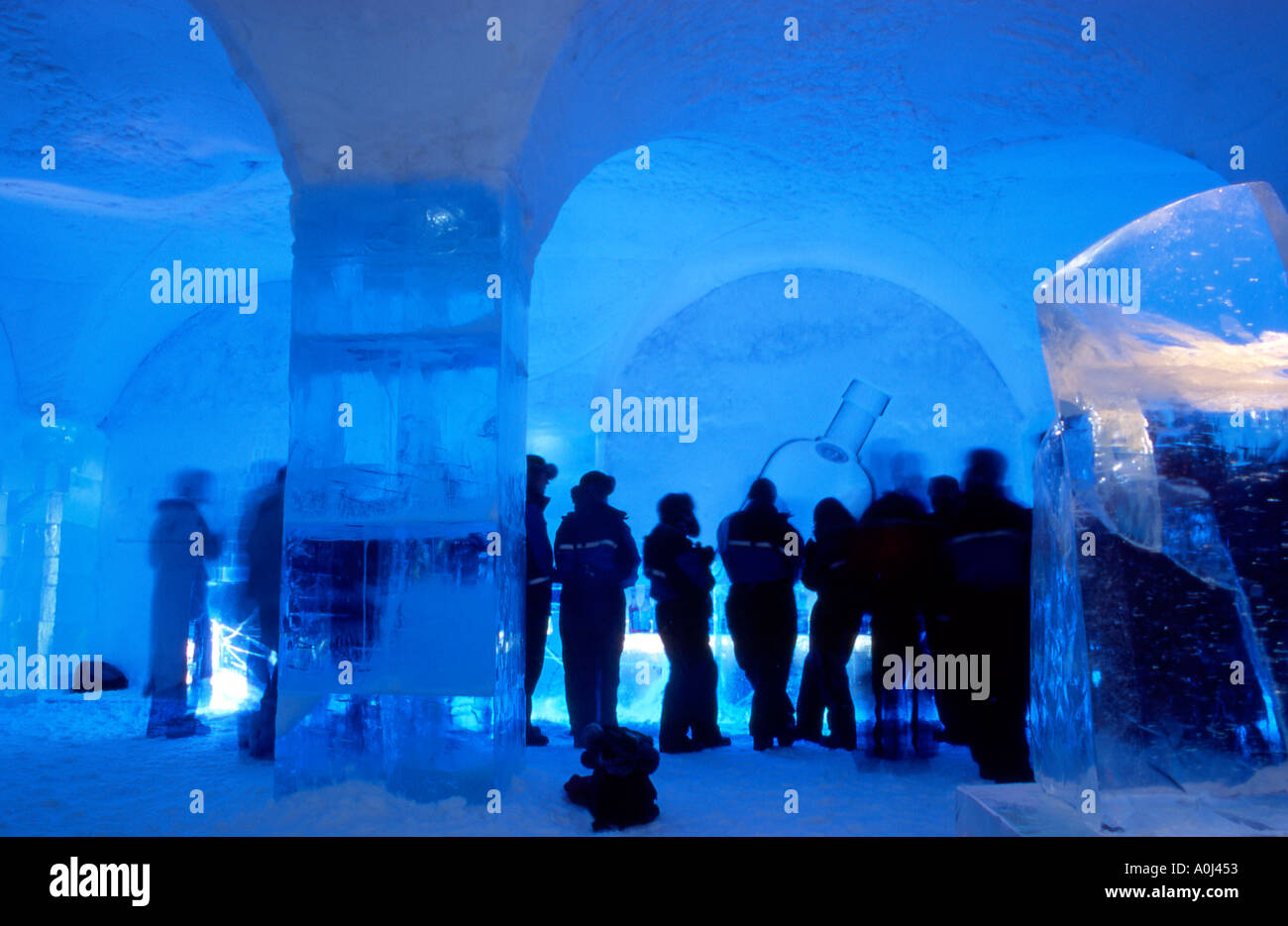 The Absolut Ice Bar The Icehotel jukkasjarvi Sweden 2004 Stock Photo ...