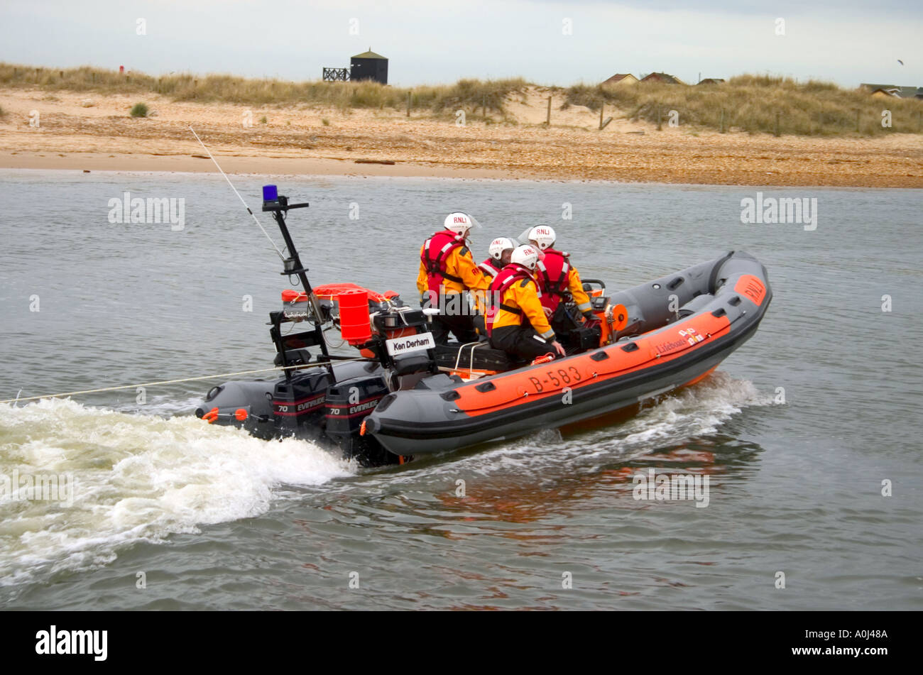 Life Boat in Action Stock Photo - Alamy