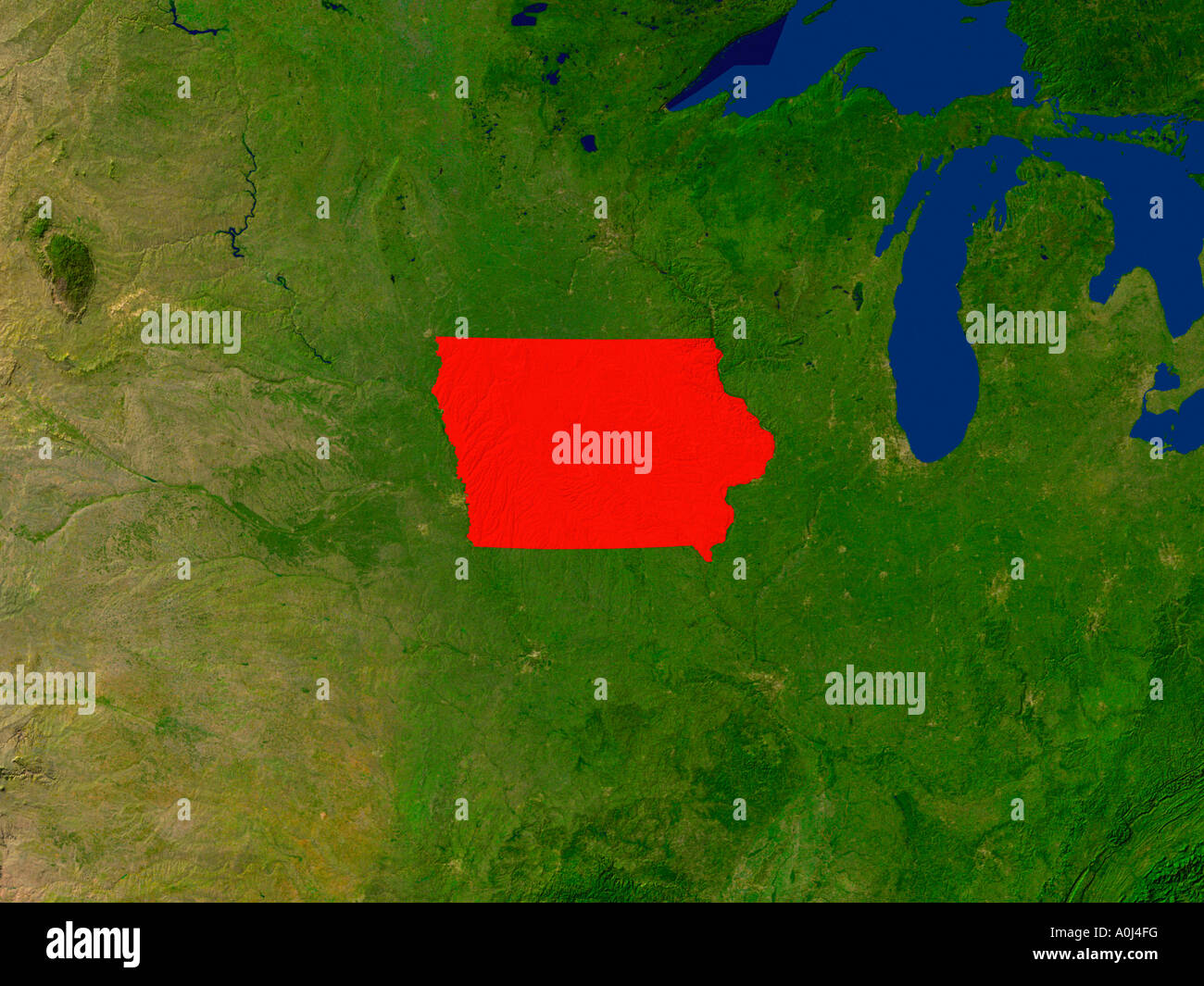 Satellite geography iowa hi-res stock photography and images - Alamy