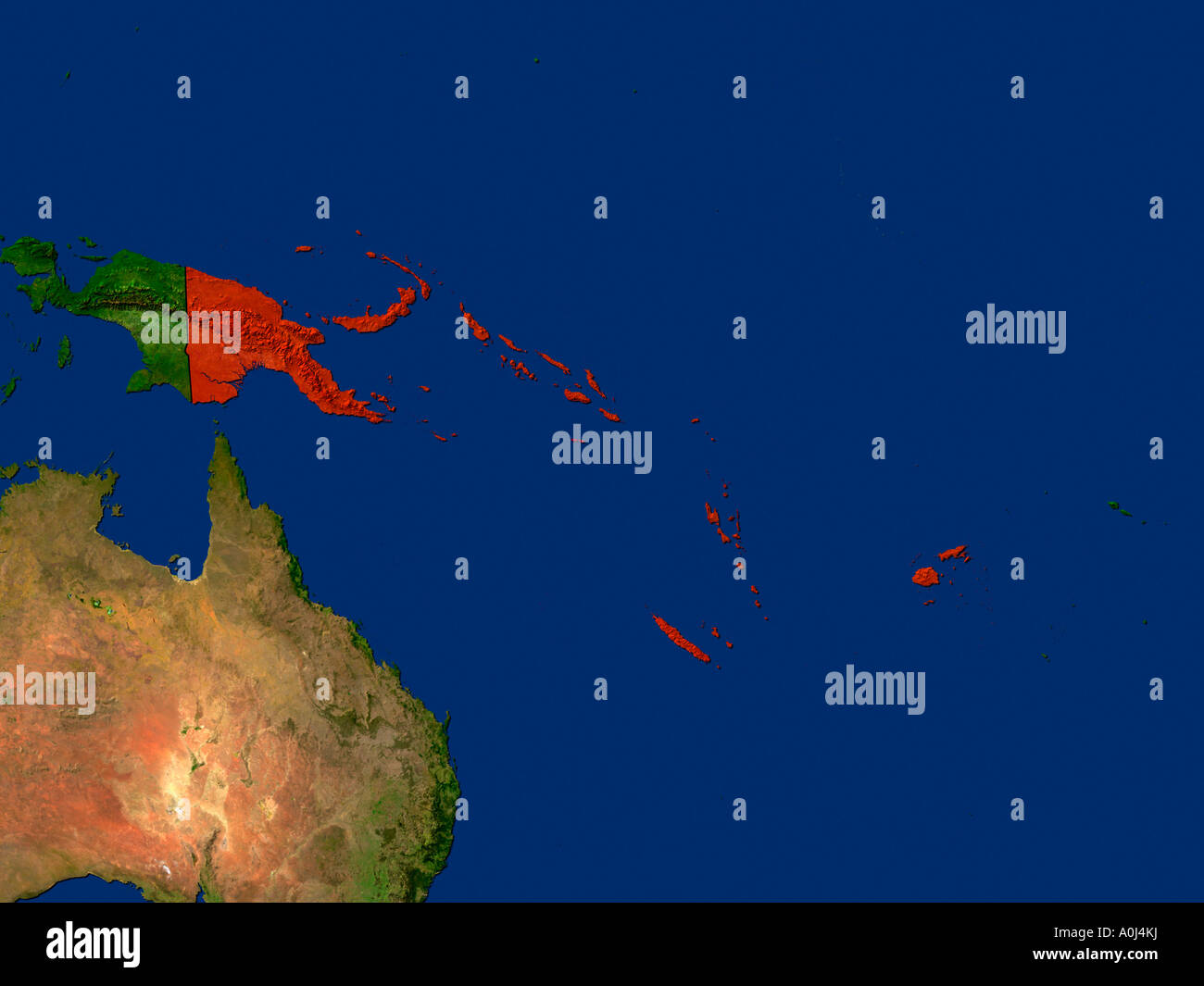Melanesia map hi-res stock photography and images - Alamy