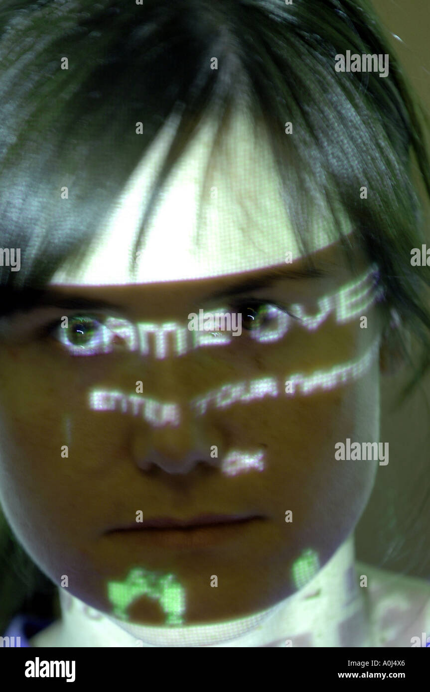 game over, female, face Stock Photo - Alamy