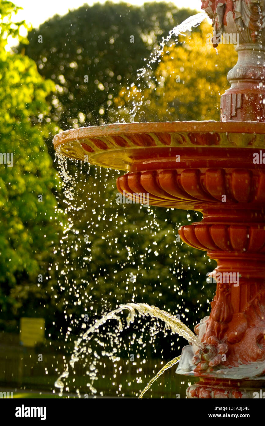 fountain droplets water spray light crystal clear Stock Photo - Alamy