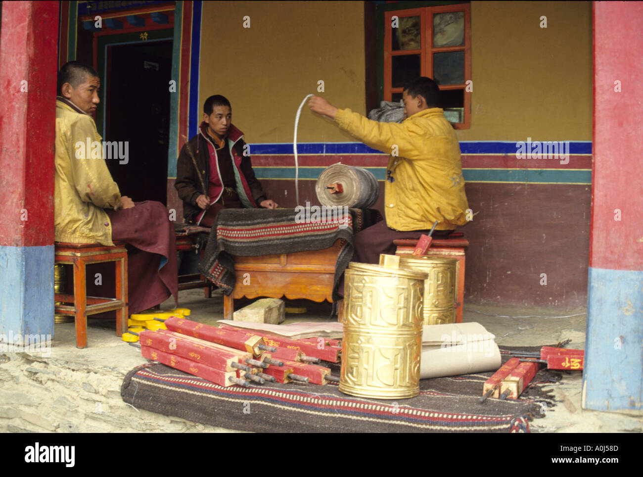 Buddhist scrolls hi-res stock photography and images - Alamy