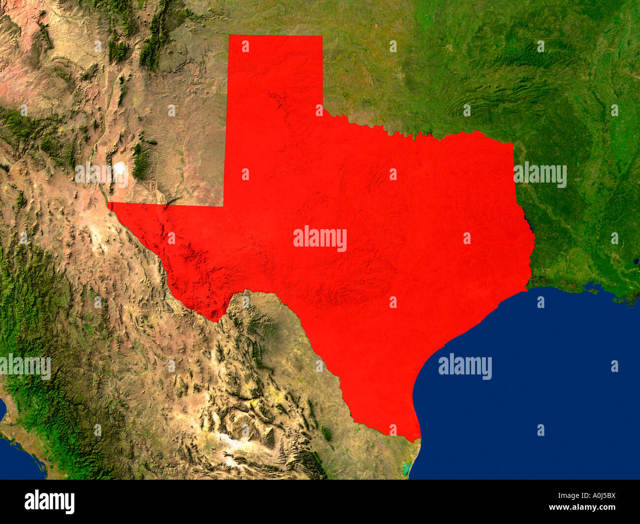 Map united texas highlighted hi-res stock photography and images - Alamy