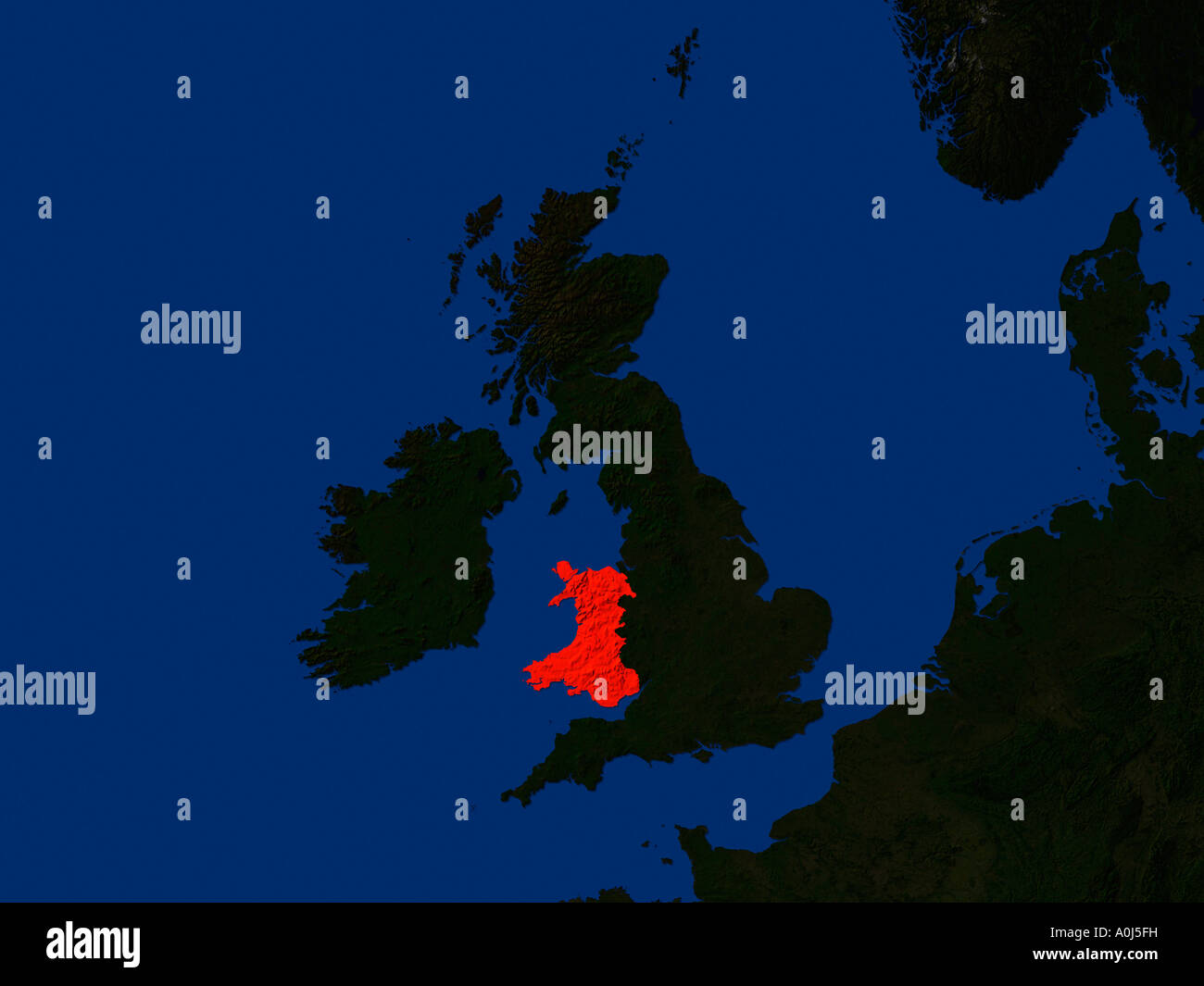 Uk map satellite image hi-res stock photography and images - Alamy