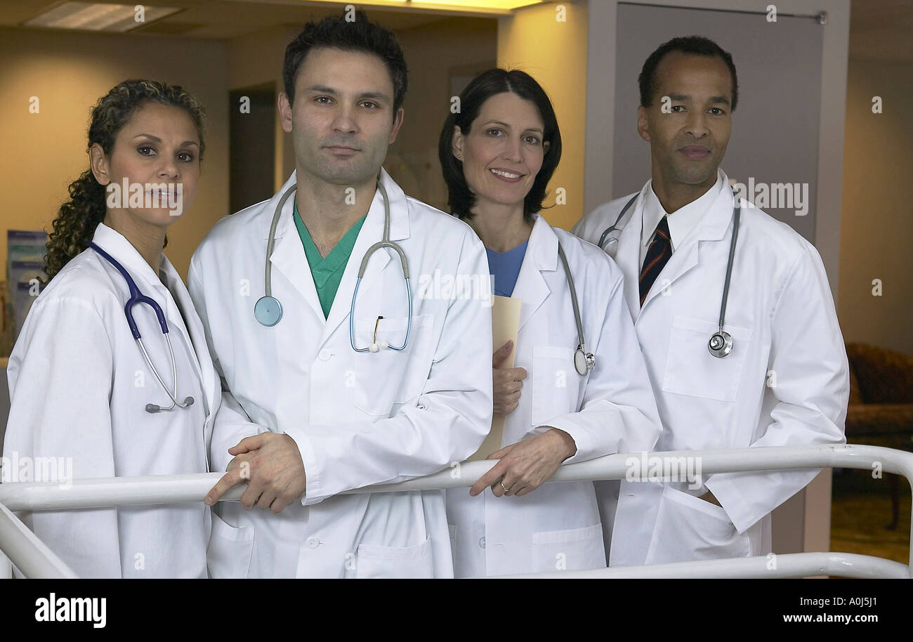 Portrait of a group of doctors Stock Photo - Alamy