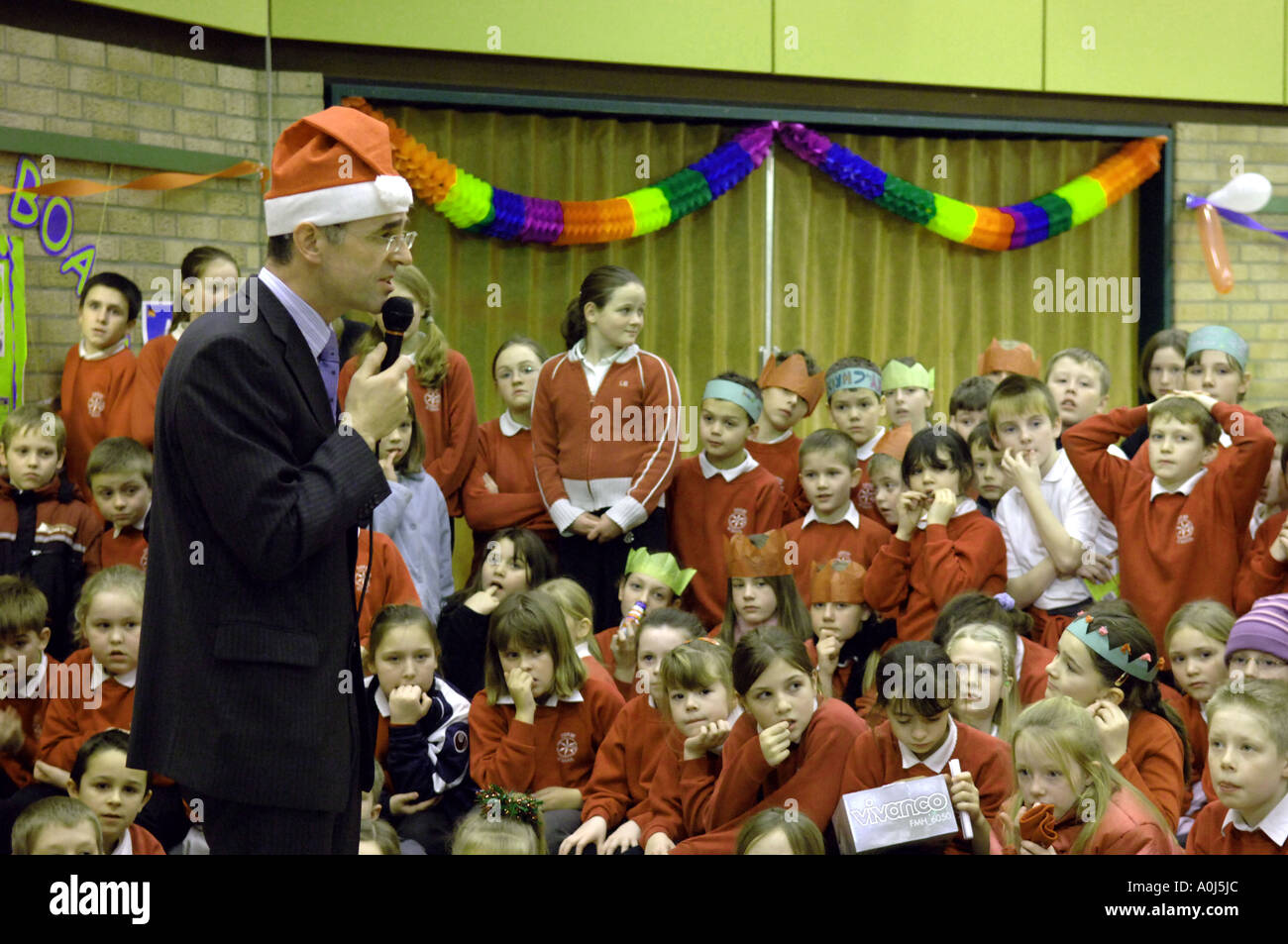 School assembly kids pupils students hi-res stock photography and ...
