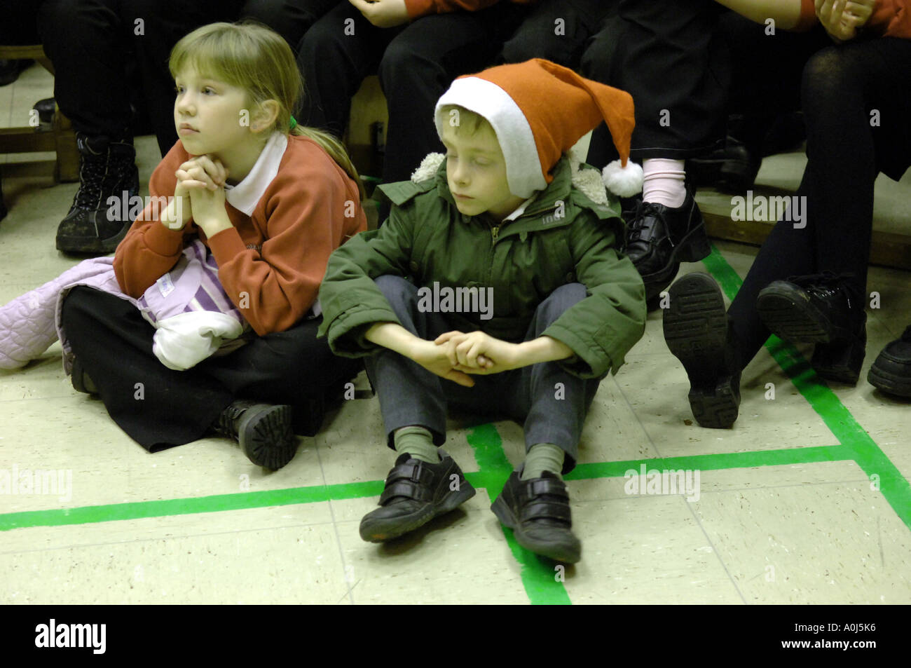 school assembly, kids, pupils, students, school children Stock Photo ...
