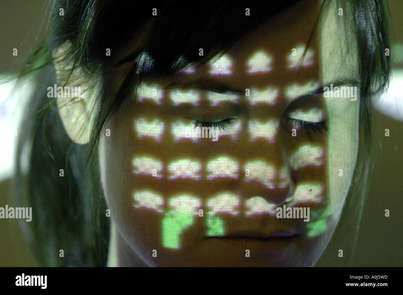 space invaders face Stock Photo - Alamy