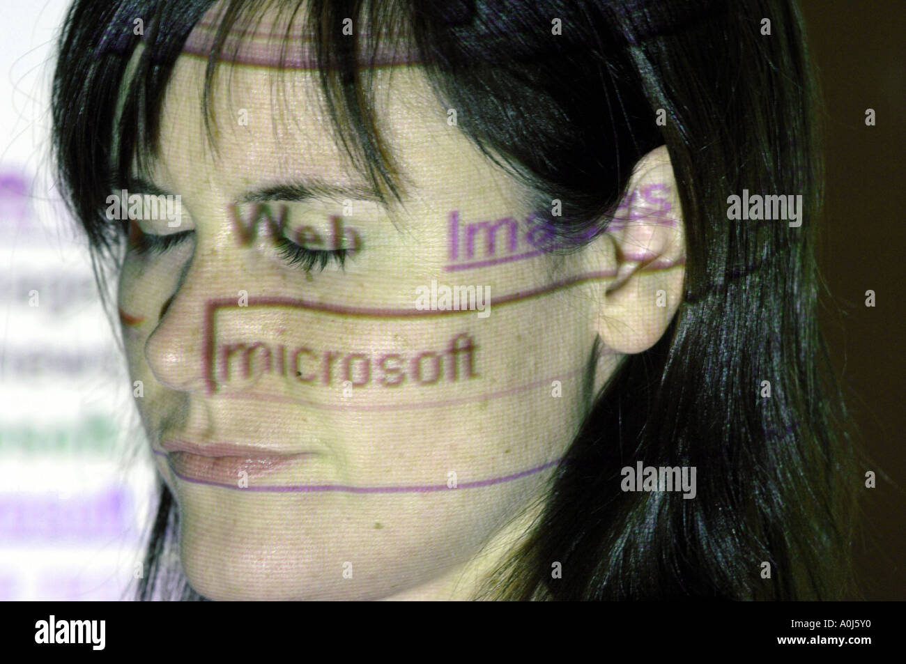 female, face, computers, worldwide web, internet, text, possible, font ...