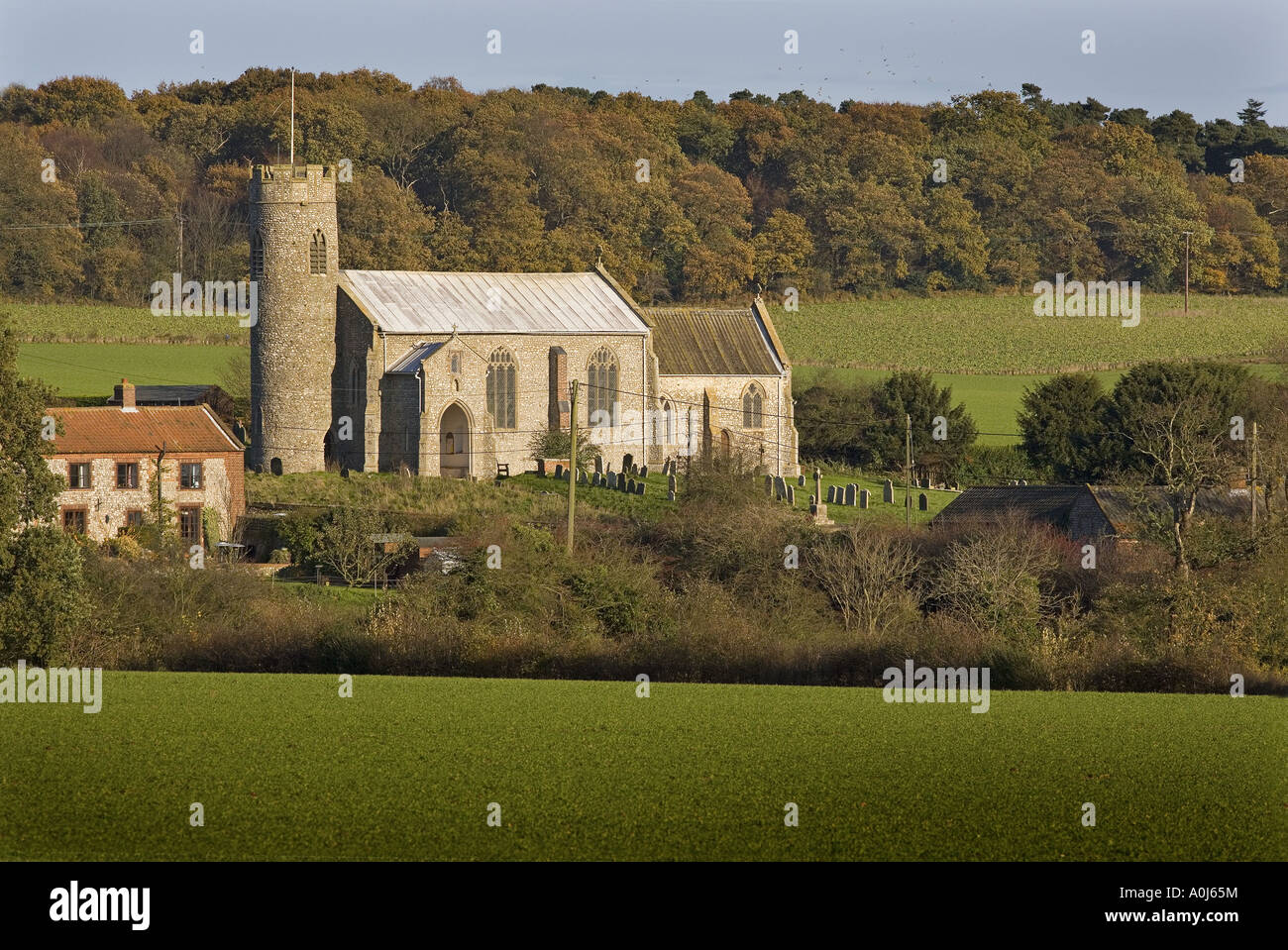 Aylmeton Church Norfolk UK November Stock Photo - Alamy