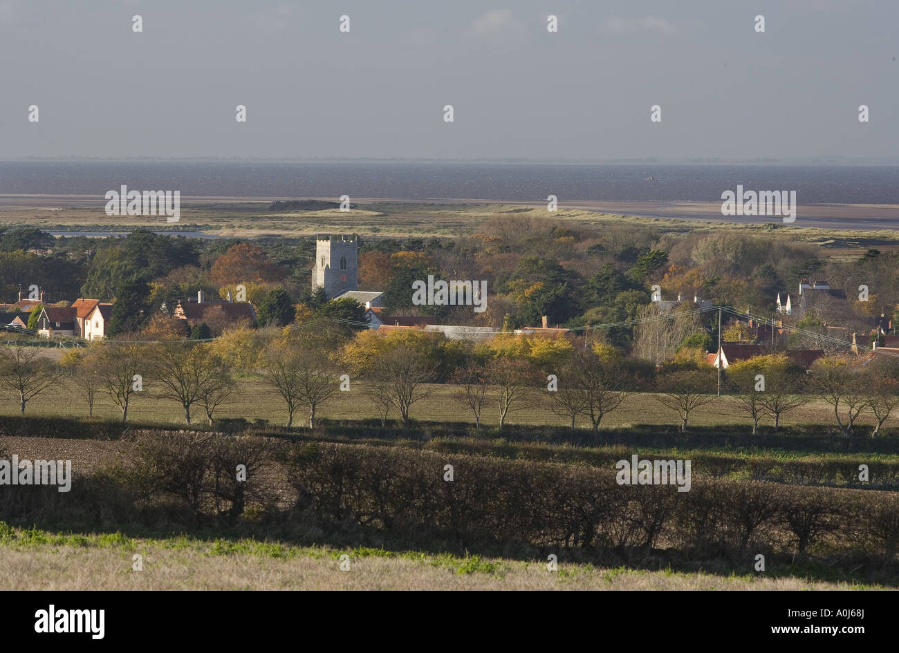 Brancaster Village and The Wash North Norfolk UK Stock Photo - Alamy