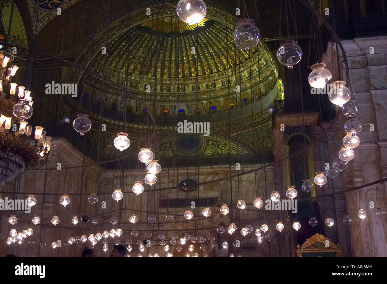 Inside the Muhammad Ali Mosque in Cairo, Egypt Stock Photo - Alamy