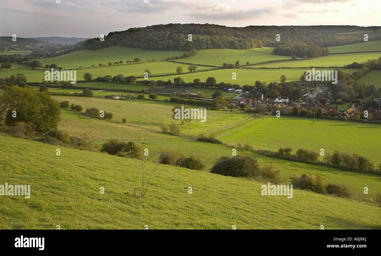 Turville & Hambleden Valley Buckinghamshire UK Stock Photo - Alamy