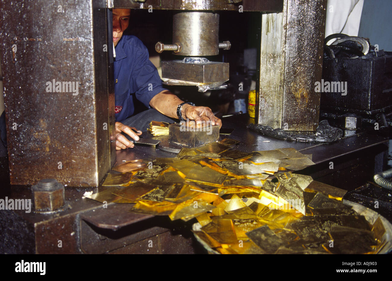 production of metal plates Stock Photo - Alamy