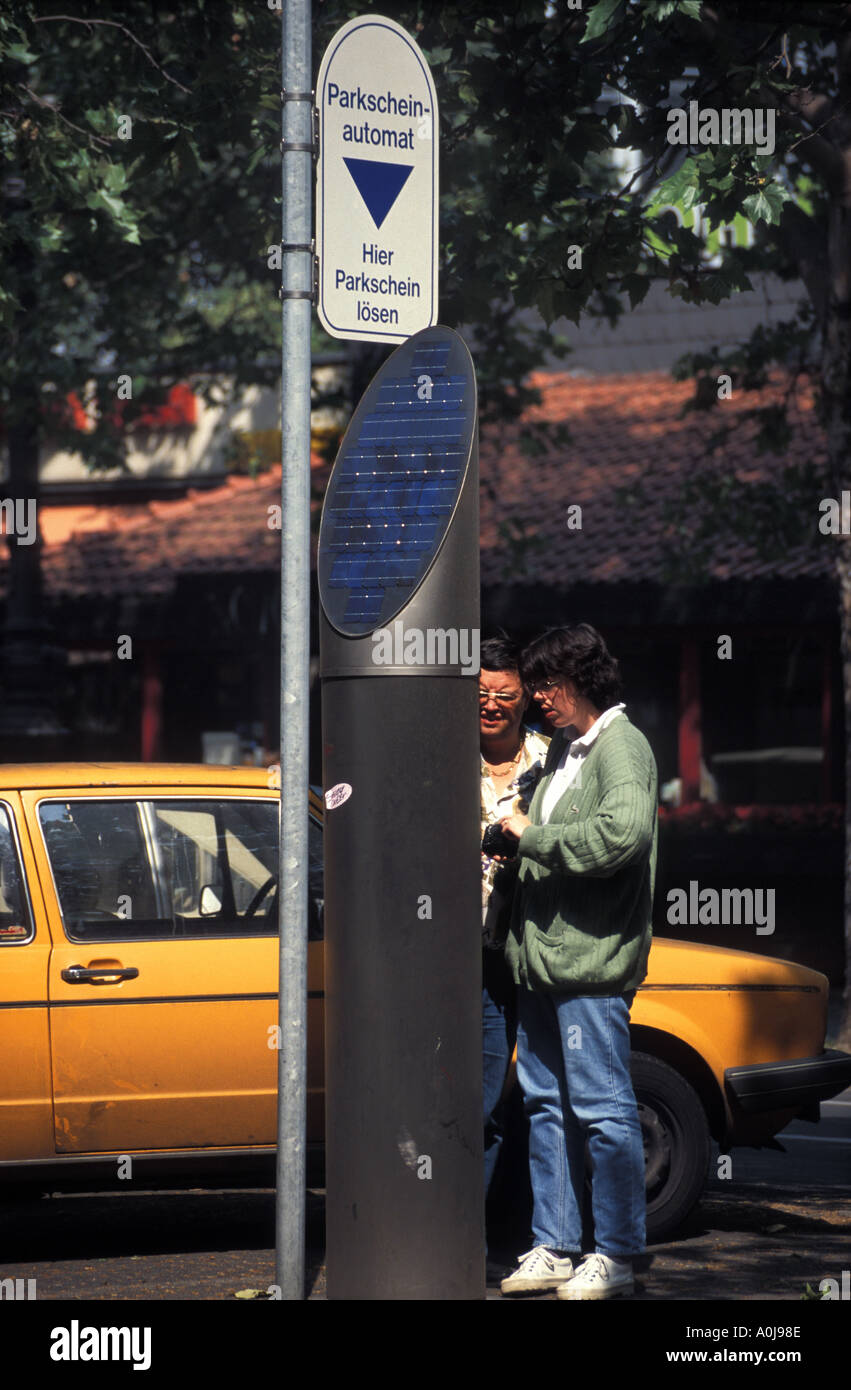 Germany Berlin a solar powered parking ticket machine Stock Photo - Alamy