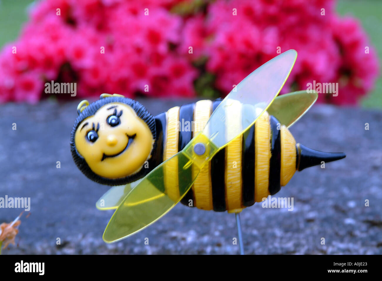 Bumble bee windmill Stock Photo - Alamy