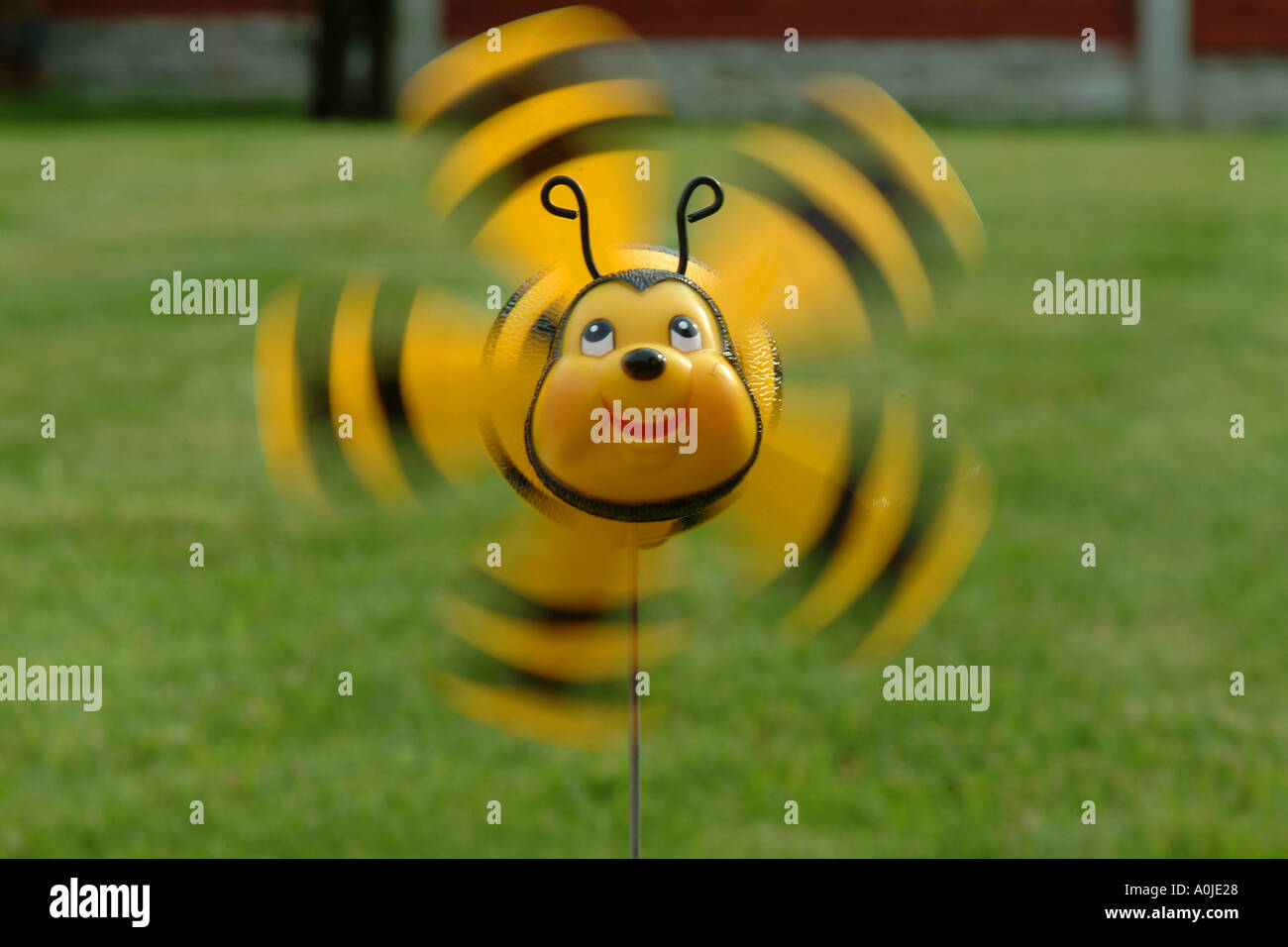 Bumble bee windmill Stock Photo - Alamy