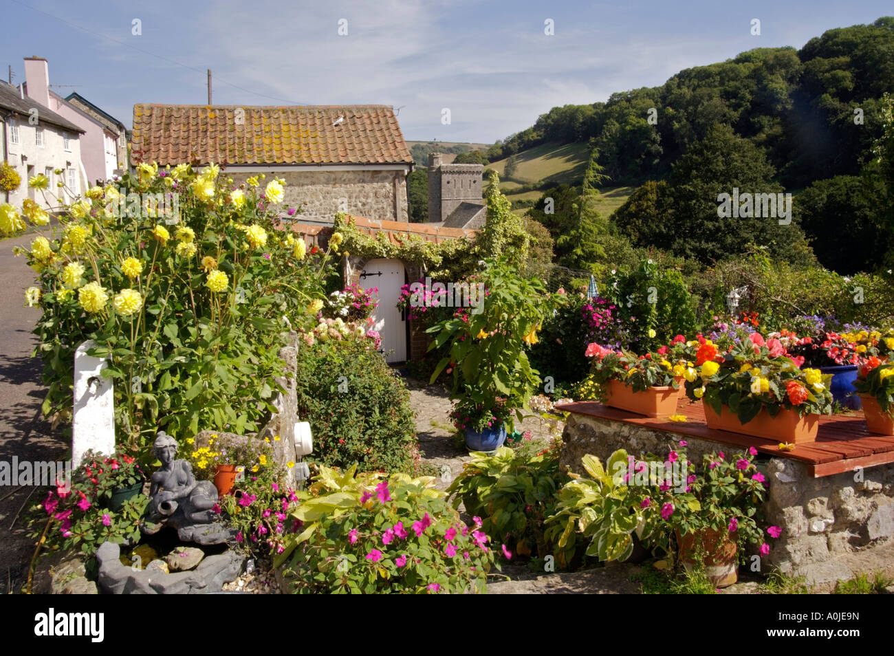 england devon jurassic coast branscombe village Stock Photo - Alamy