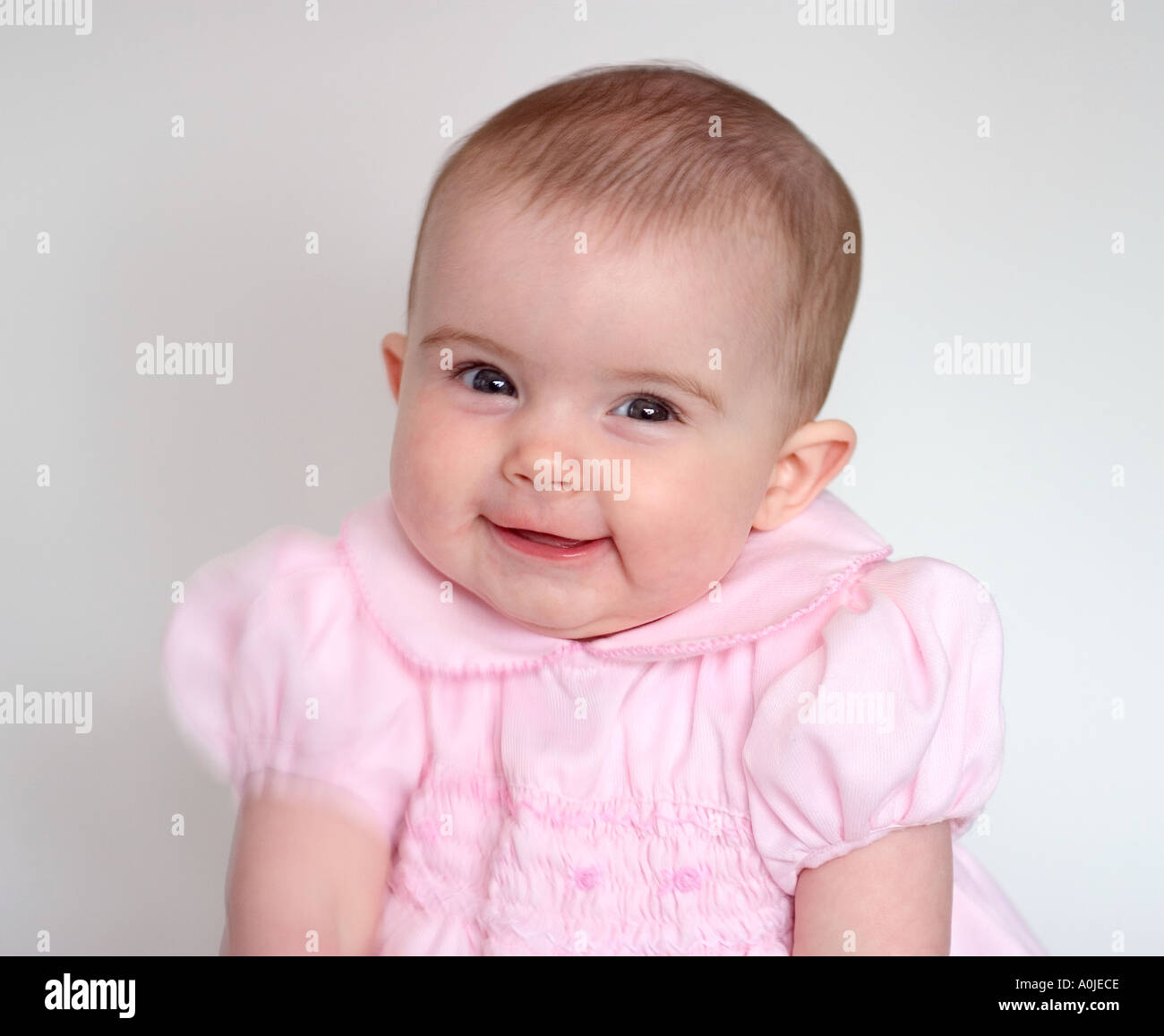 Smiling, happy baby girl Stock Photo - Alamy