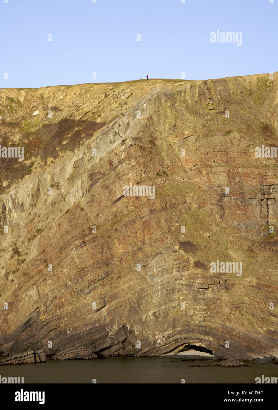cliffs hartland point devon england uk Stock Photo - Alamy