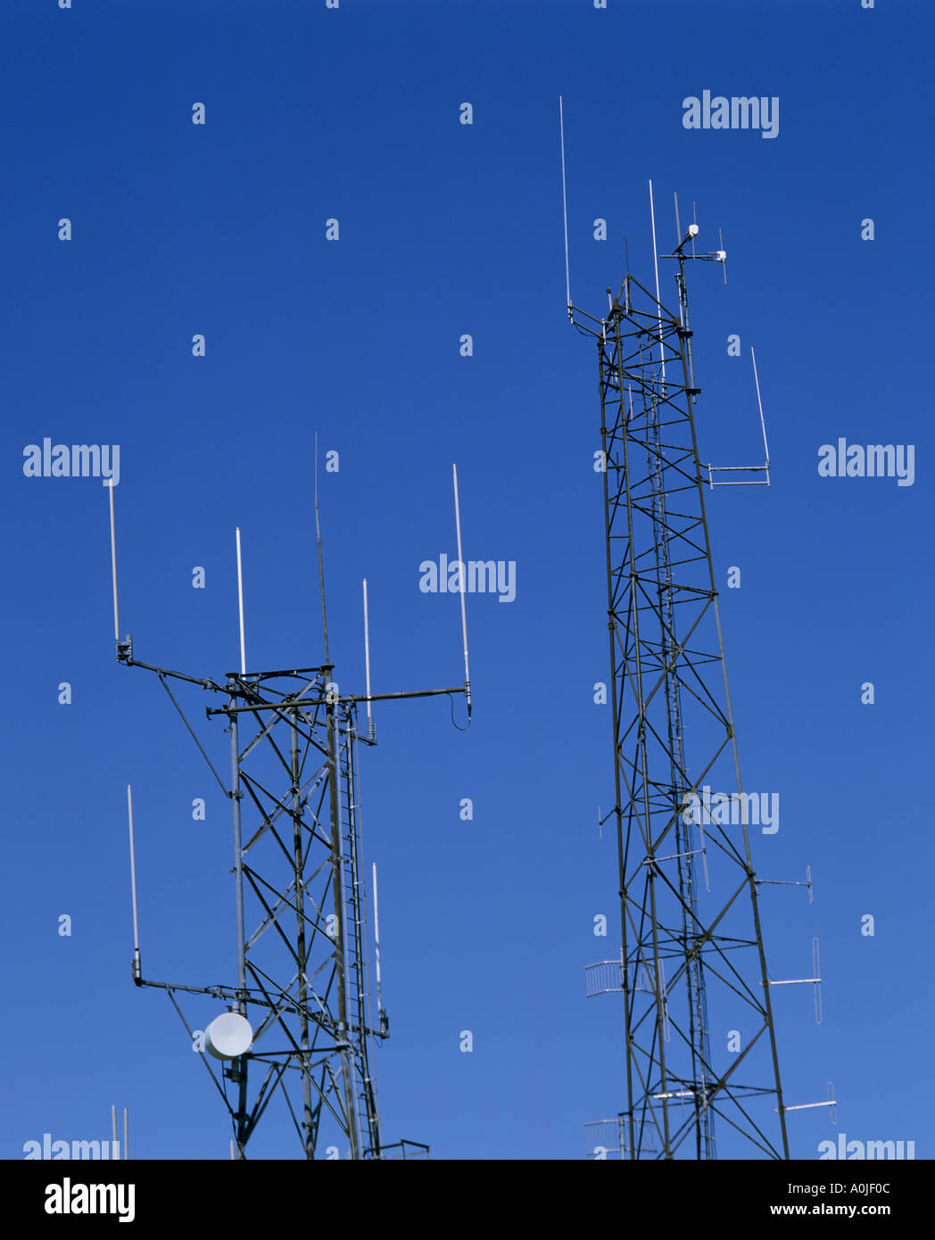 Communications Masts Edinburgh Scotland Stock Photo - Alamy