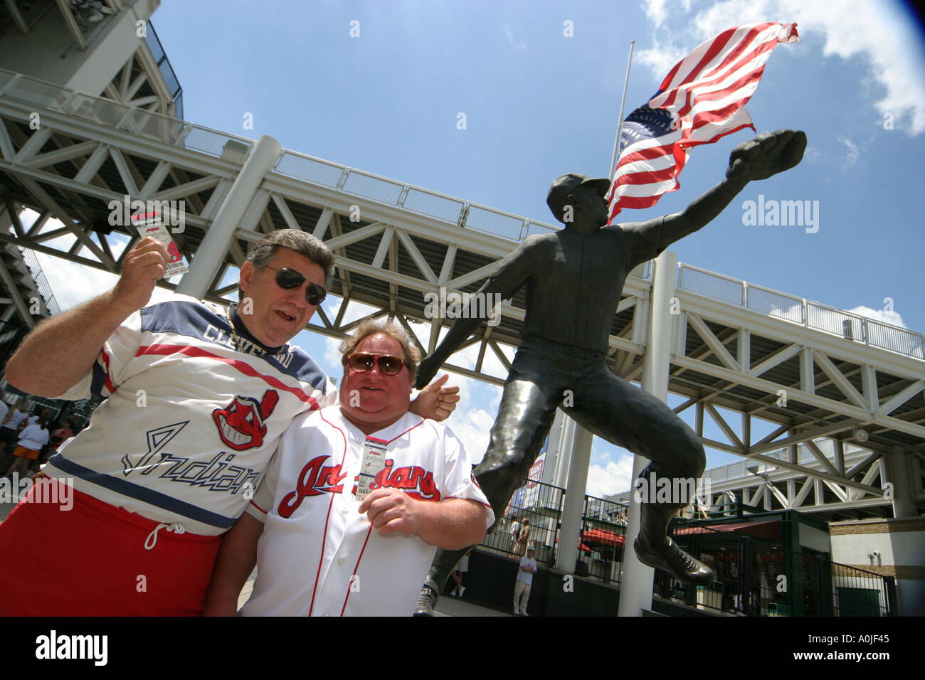 Cleveland Ohio,Jacobs Field,Cleveland Indians baseball,Bob Feller ...