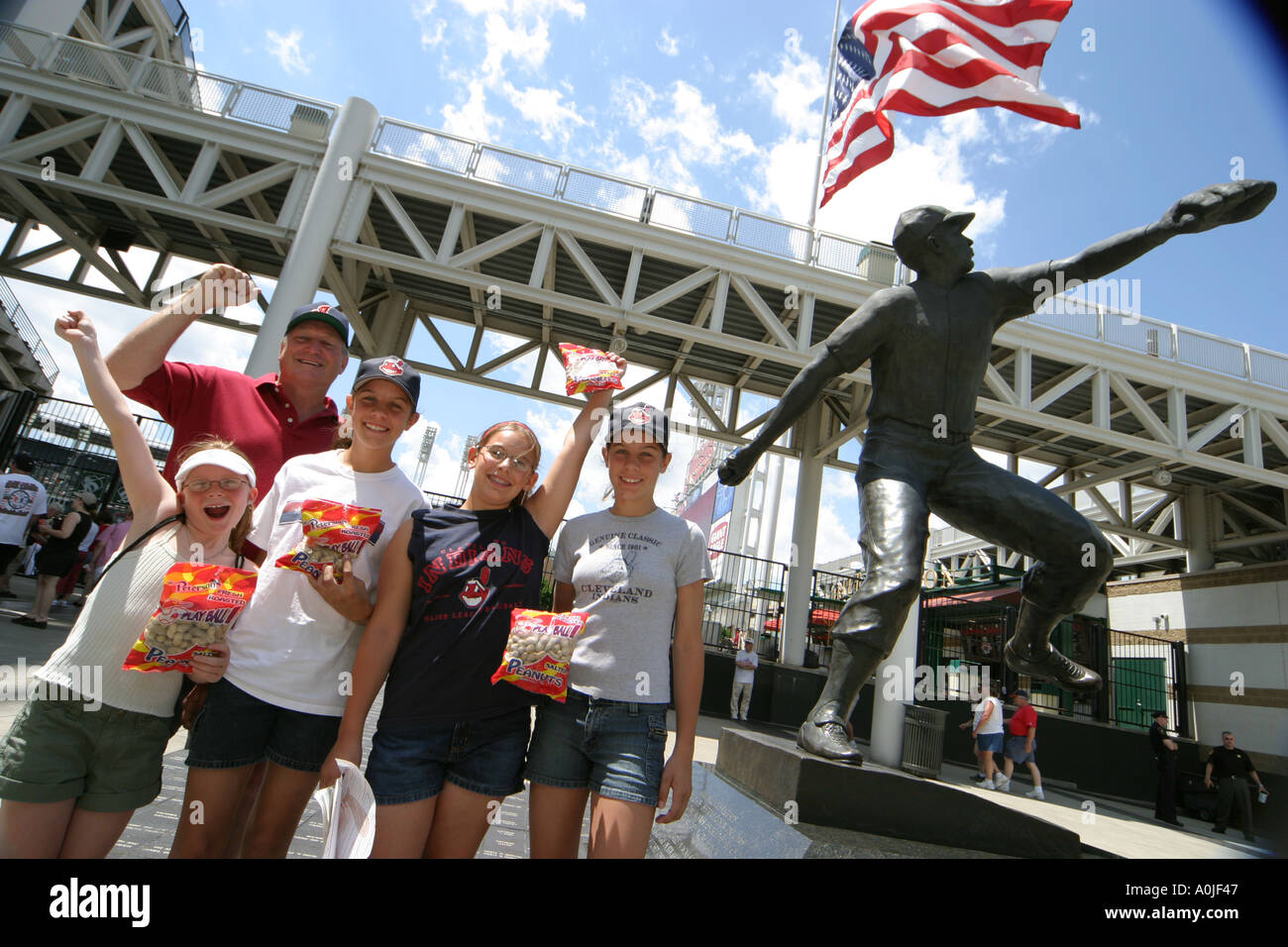 Cleveland Ohio,Jacobs Field,Cleveland Indians baseball,Bob Feller ...