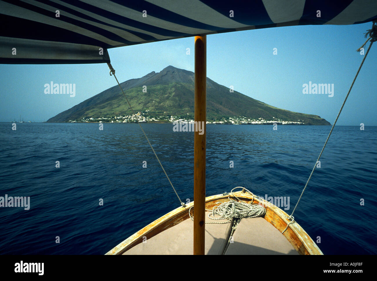 Stromboli Sicily View of the island Stock Photo - Alamy