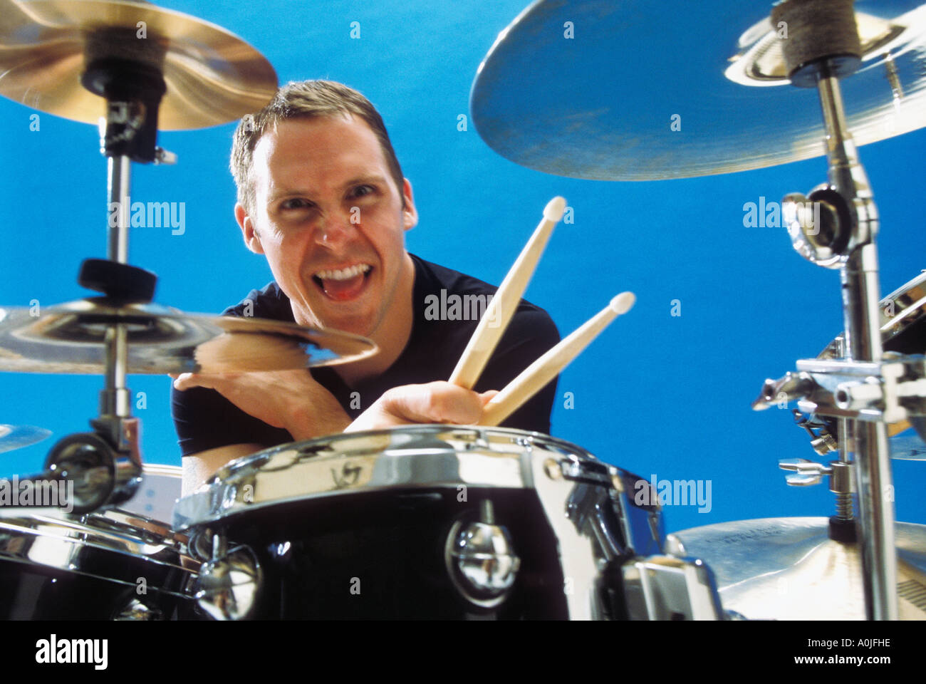 Portrait drummer hi-res stock photography and images - Alamy