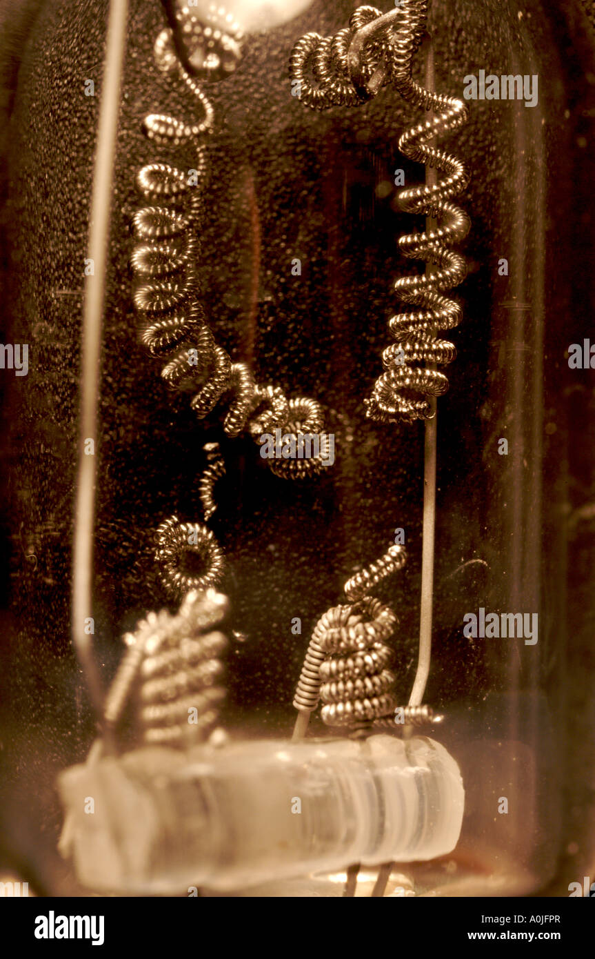 science laboratory equipment broken filament in electric light bulb ...