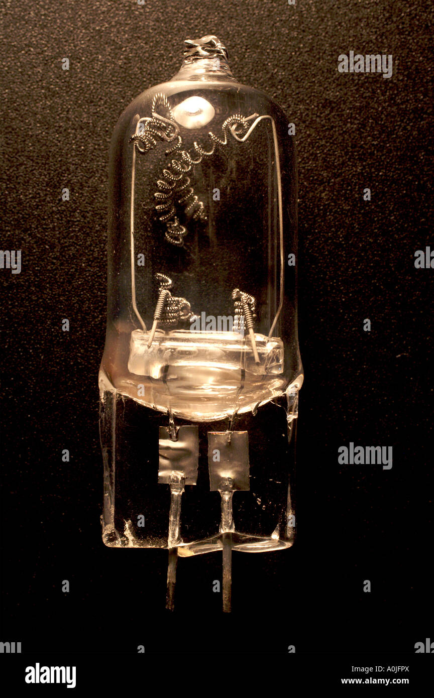 science laboratory equipment broken filament in electric light bulb ...