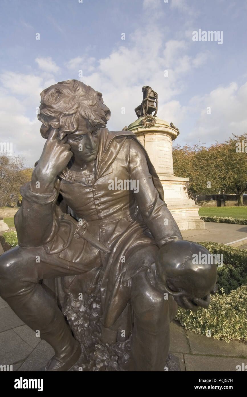 statue of shakespearean character the gower memorial stratford upon ...
