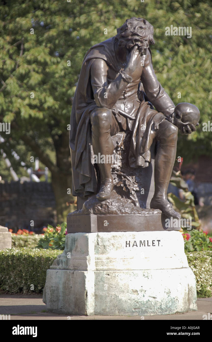 stratford upon avon warwickshire england statue sculpture of hamlet ...