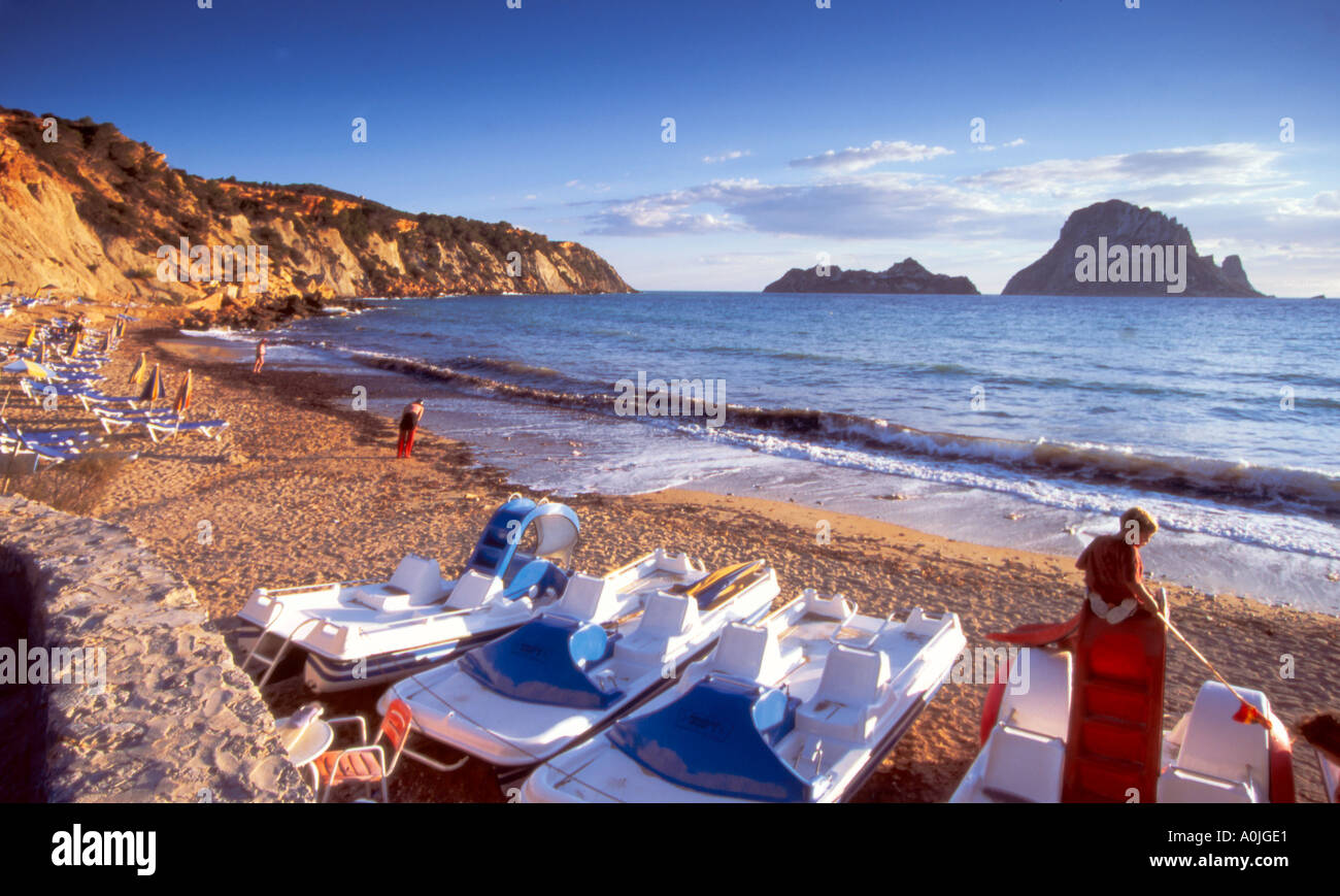 spain Ibiza beach magic island Es Vedra sunset Stock Photo - Alamy