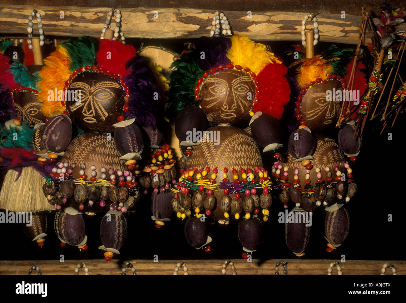 Brazilian crafts for sale, indigenous art on Terra Nova Island along ...