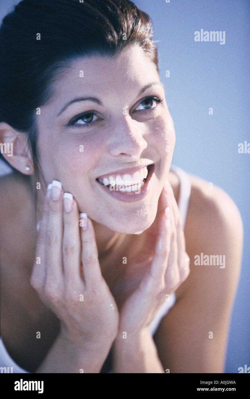 Hand washing face hi-res stock photography and images - Alamy