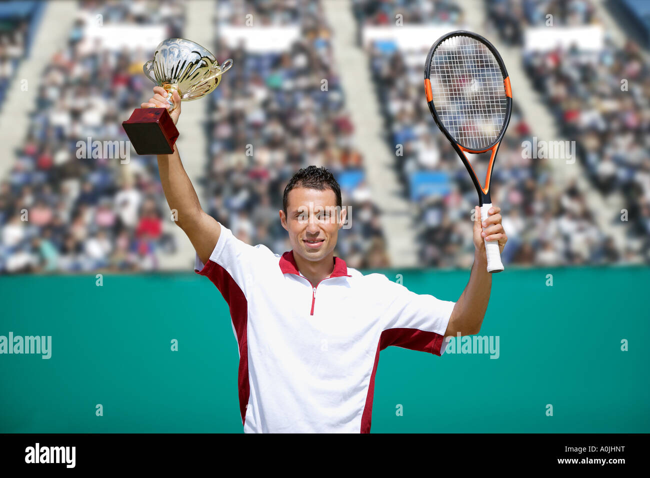 Tennis celebrating win hi-res stock photography and images - Alamy