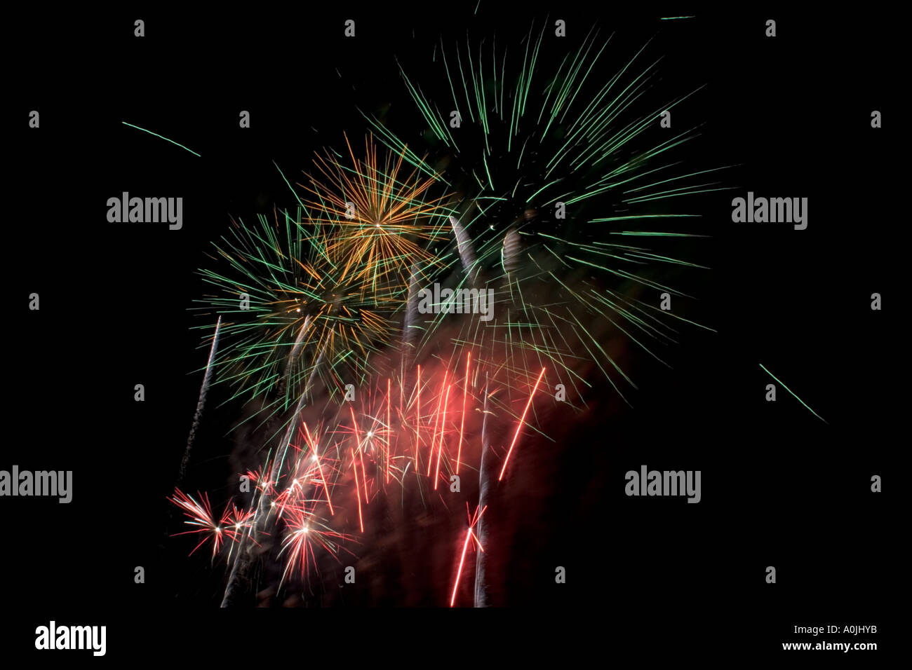 Firework display, Jeddah Festival, Kingdom of Saudi Arabia Stock Photo ...