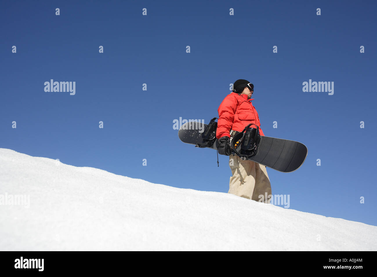 Asian male snowboarder Stock Photo - Alamy