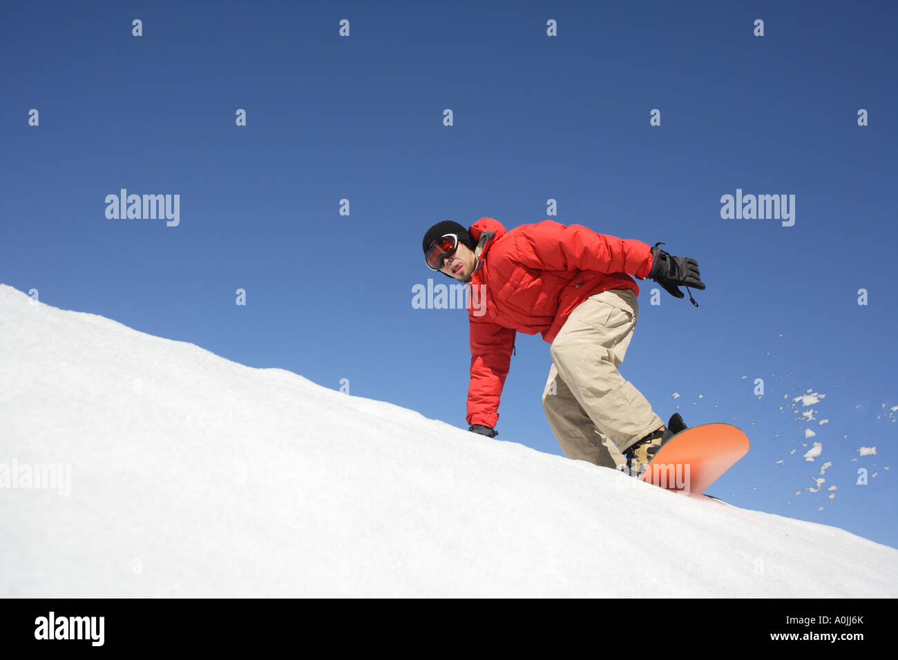 Asian male snowboarder Stock Photo - Alamy