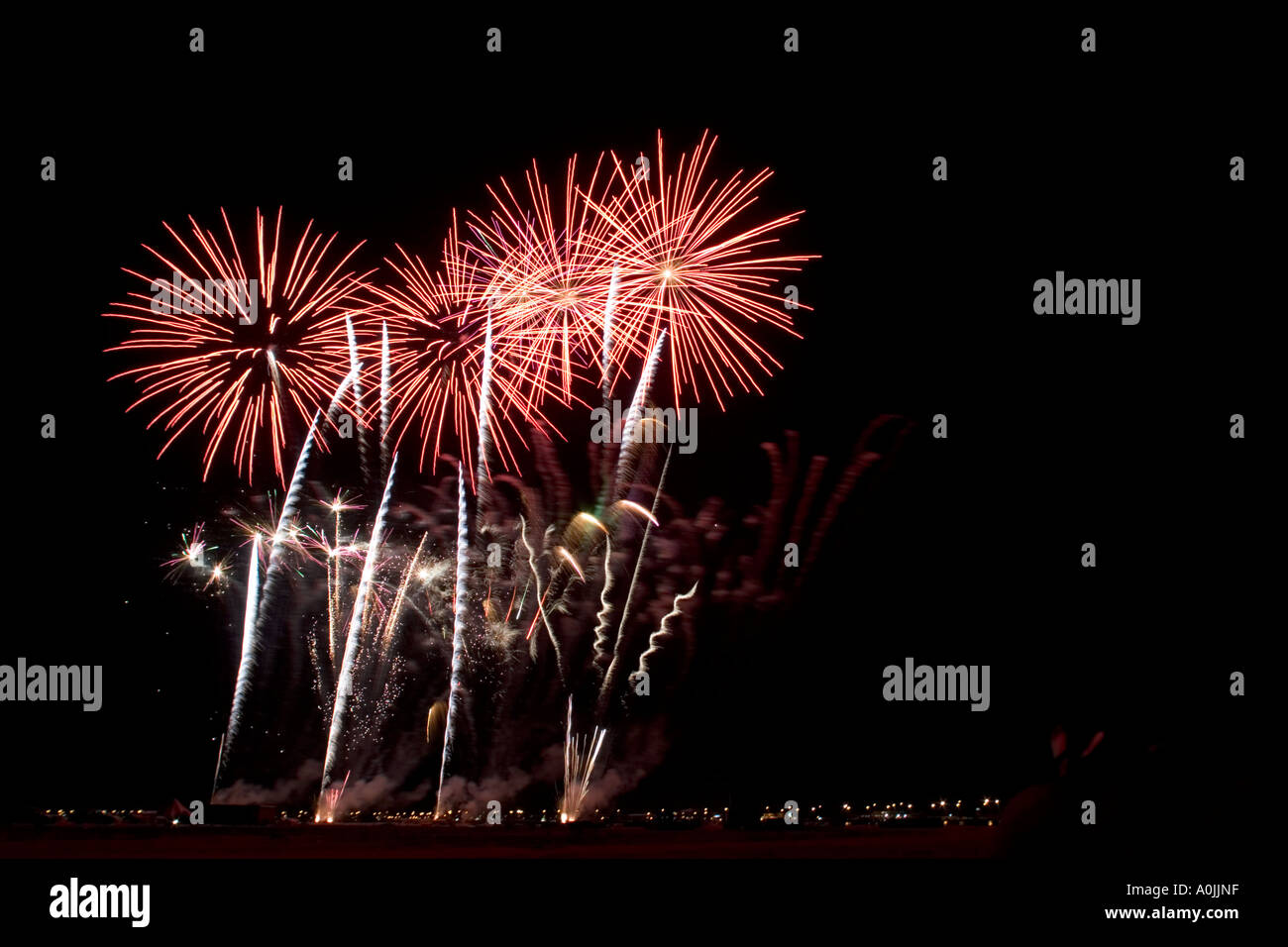 Firework display, Jeddah Festival, Kingdom of Saudi Arabia Stock Photo ...