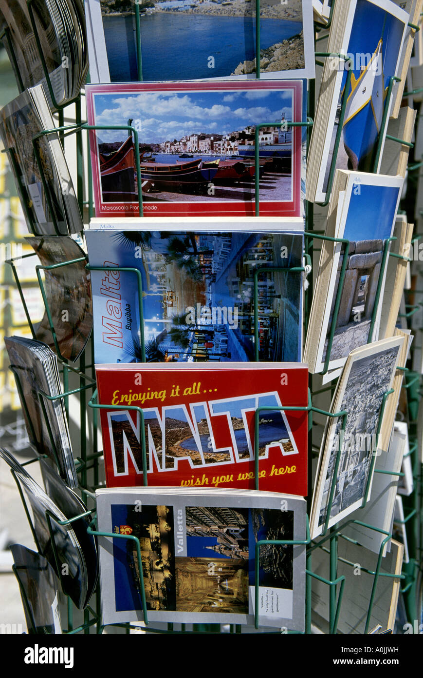 Postcards in rack hi-res stock photography and images - Alamy