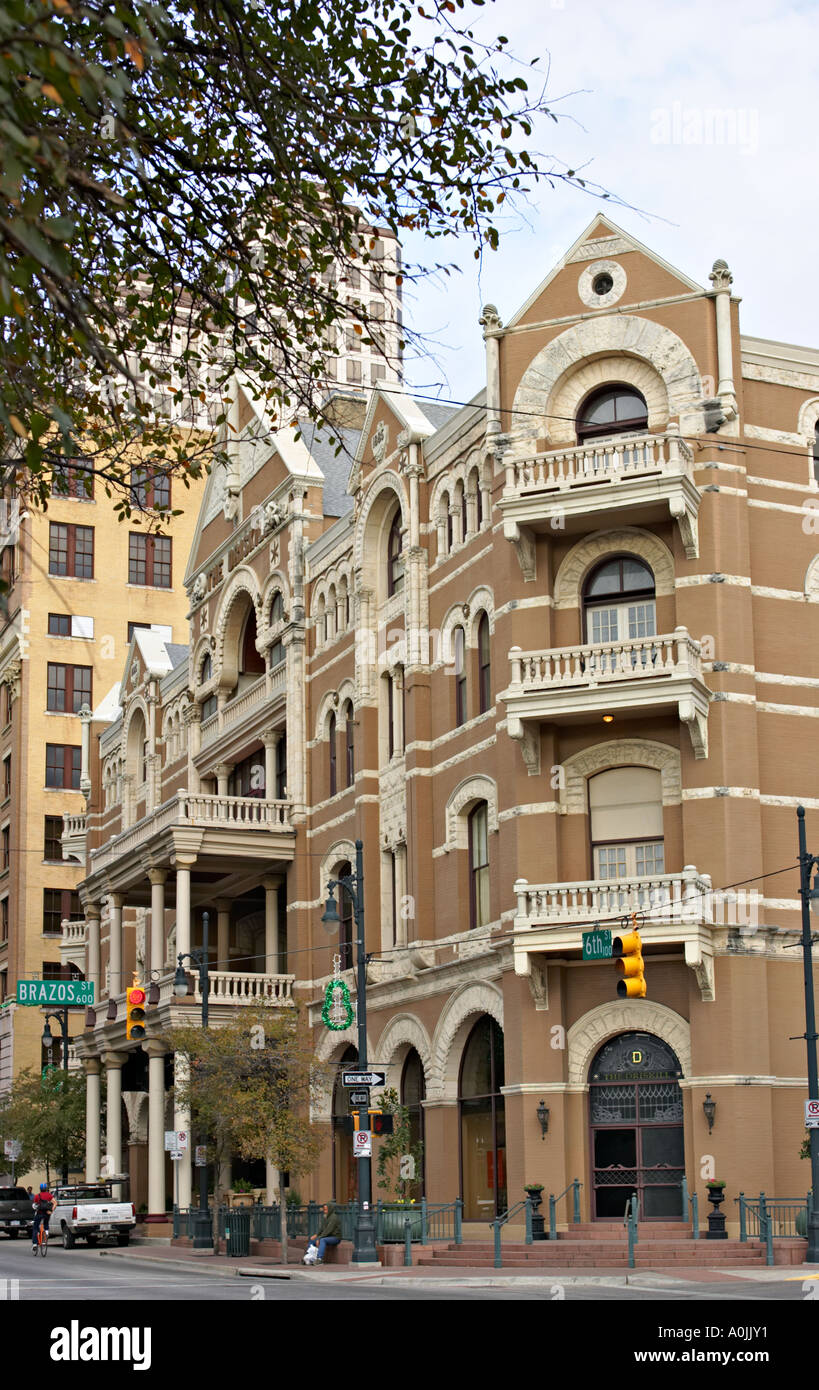 TEXAS Austin Driskill Hotel on corner of Sixth Street and Brazos Street ...
