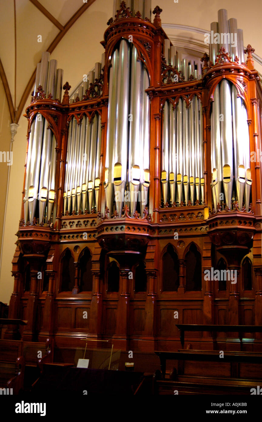 A Pipe organ in 'Scots Church Melbourne', Melbourne, Australia Stock ...